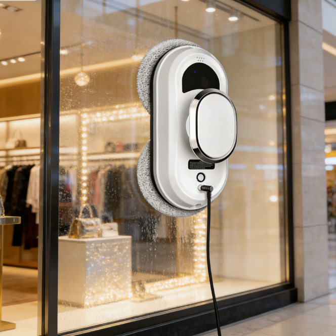 Safe Continuous Working Mode Electric Window Cleaning Robot Sliding ...