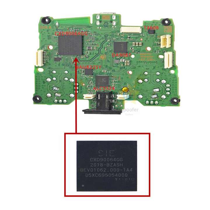 Playstation 5配件的1pcs PS5控制器游戏手柄更换零件CXD90064GG DA9087 ALC1016 T4608 ...