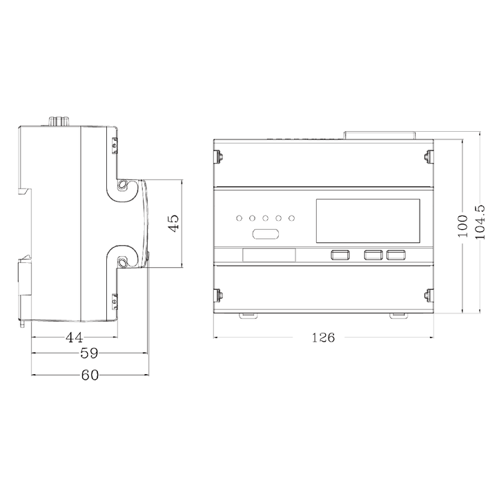 EM737 10(100)A Digital 3 Phase Energy Meter - Smart & Accurate