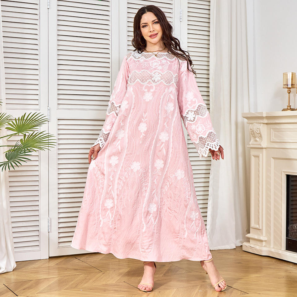 Middle East Elegant Long Robe for Ladies Embroidered Traditional ...