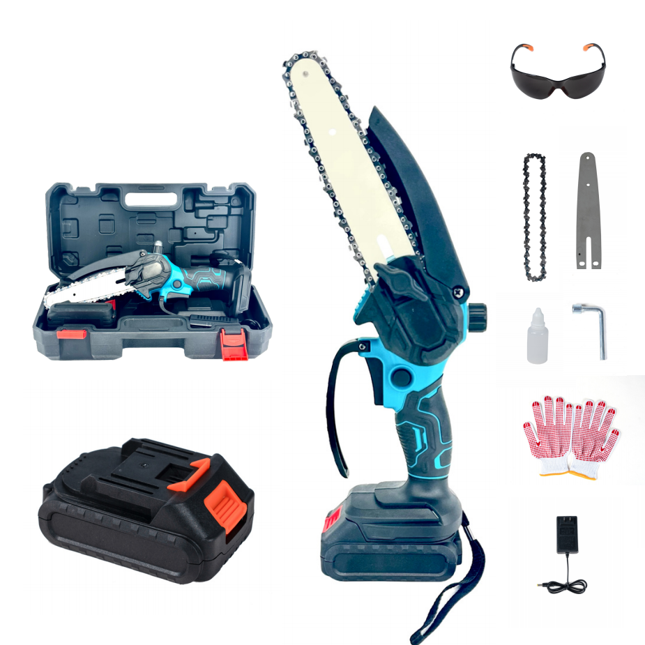 BOLIU 6-Inch Portable Electric Mini Wood Saw Adjustable Anti-slip 21V ...