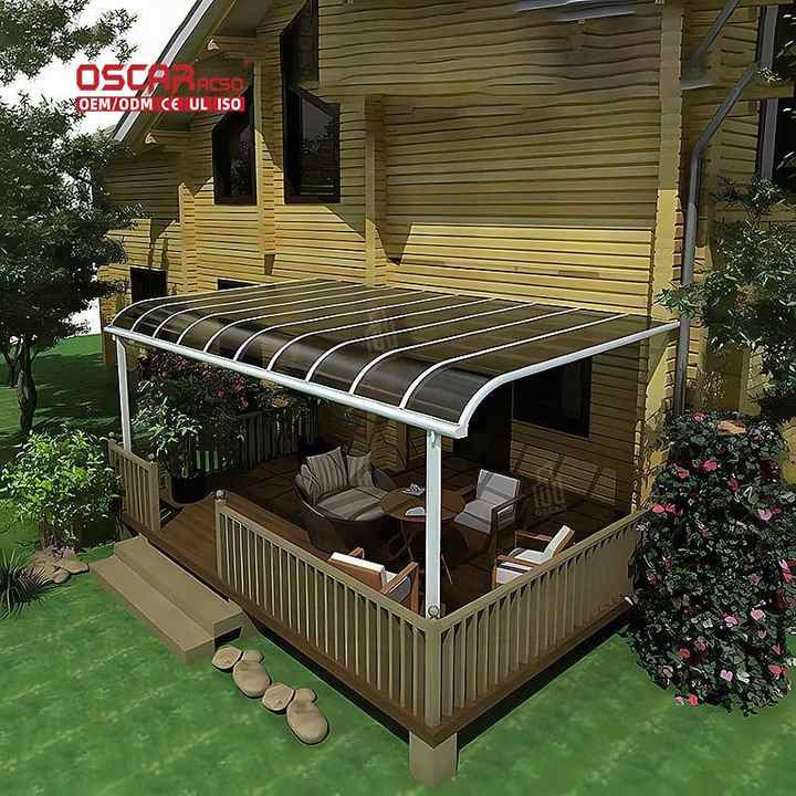 All Season Polycarbonate Roof Impact Resistance Terrace Cover Patio ...