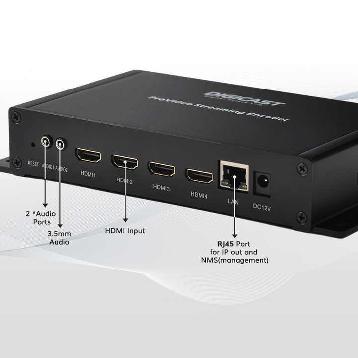 Economic IPTV Streaming Encoder H.264 - DIGICAST DMB-8804A-EC