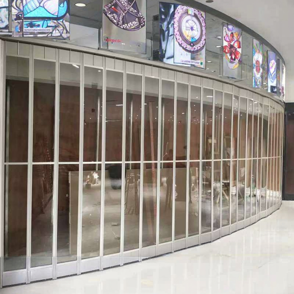 On Sale Folding Crystal Doors Premium Aluminum Construction | Alibaba.com