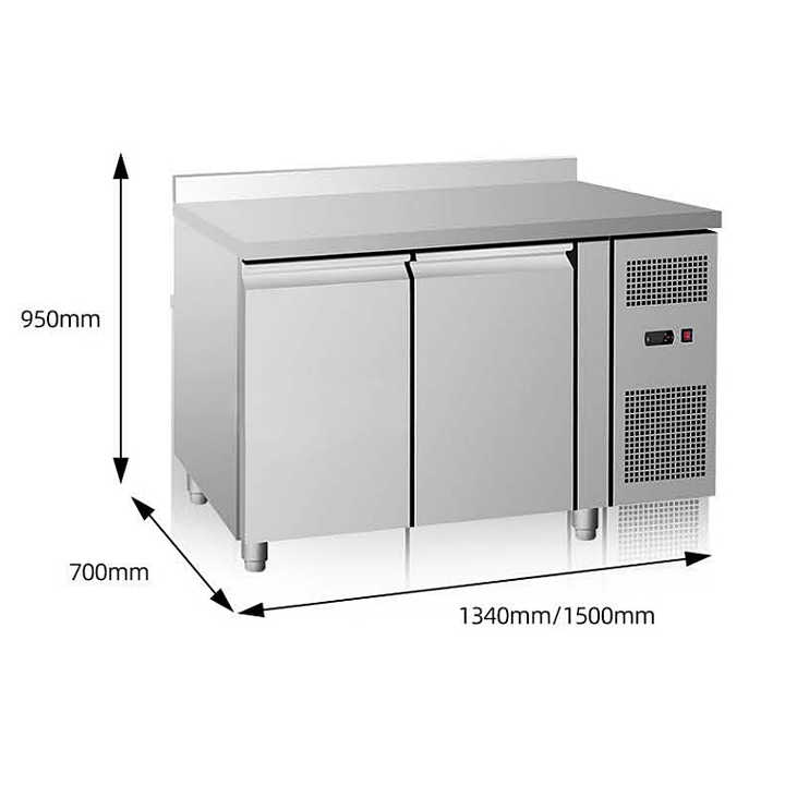 under Counter Single-Temperature Air Cooler Prep Table Freezer Style ...