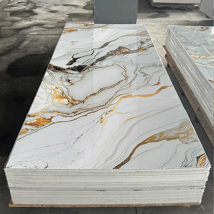 Waterproof PVC Marble Sheets for Kitchens and Bathrooms