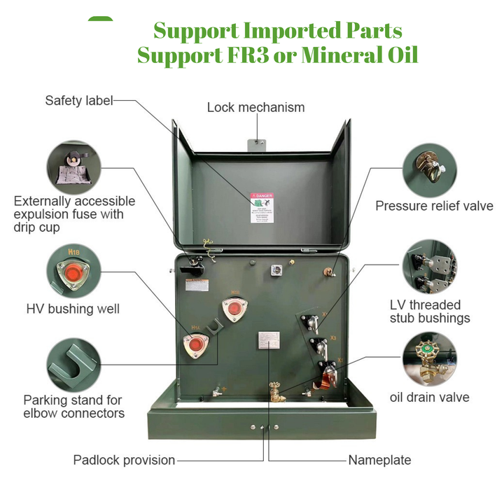 Distribution Pad Mounted Transformer 100 Kva Sample Tap Changer ...