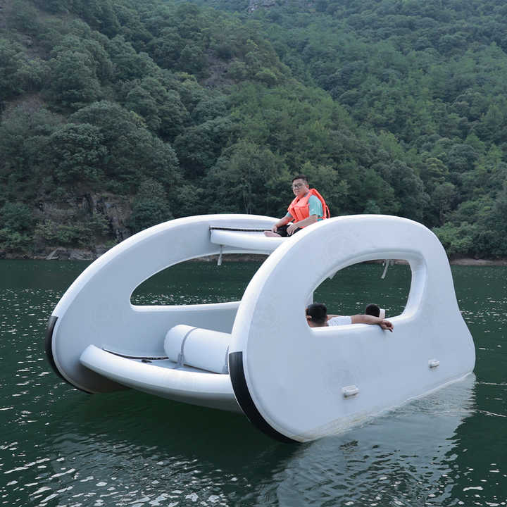 2025 New Inflatable Power Catamaran, 4.8m Multihull Design with Rigid ...