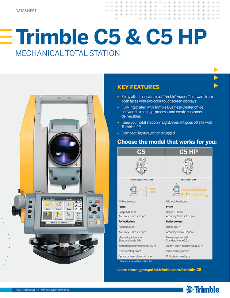 Surveying Equipment Best Price Automatic Total Station Trimble C5 2" Total Station