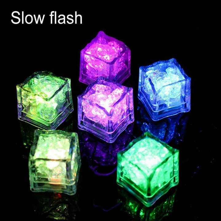LED Ice Cubes for Parties - Colorful Light Up Ice Cubes with Fast ...
