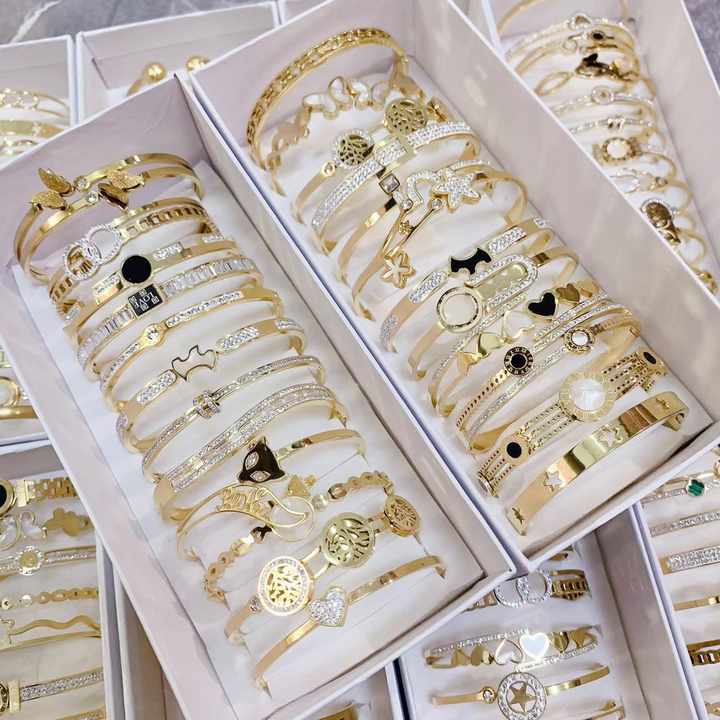 Wholesale Fashion Jewelry Random Styles Cheap Stainless Steel Bracelet ...