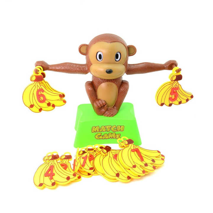 Monkey Banana Balance Math Counting Game for Kids