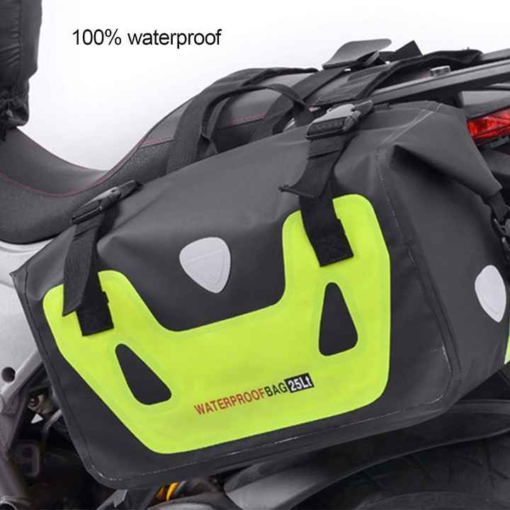 Motorcycle Saddlebags, Motorbike Panniers Waterproof Side Luggage Seat ...