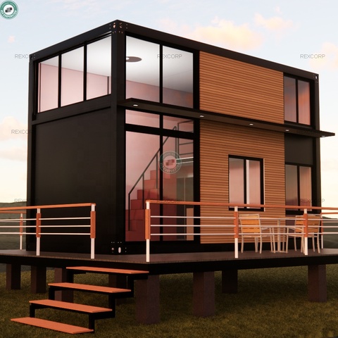 Simply Built Container Tiny House Hut Small Farm House Home Container ...