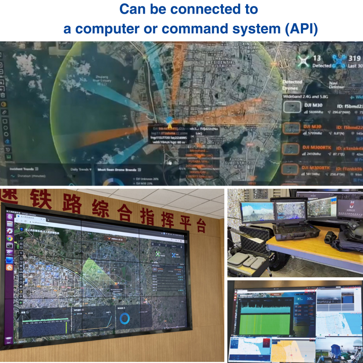 Passive Detection Fixed Drone Detector 3 10km Distance Fpv Uav