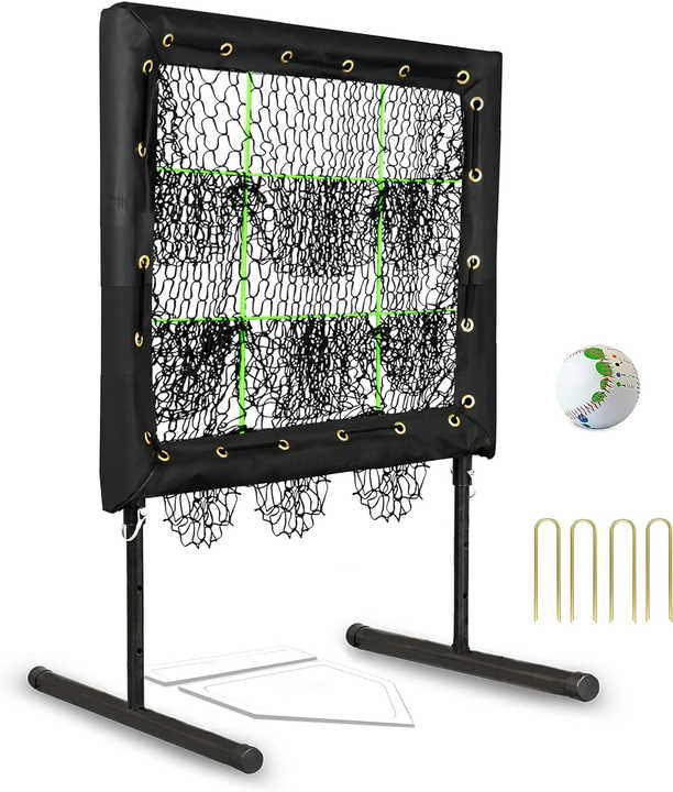 Baseball 9 Hole Pitching Net 9 Hole Pitching Target Baseball Pitching ...