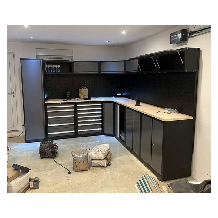 Modular Workbench & Tool Cabinet - Heavy Duty Storage