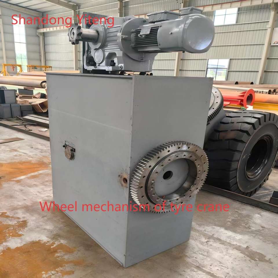 Electric Container Lifting Rubber Tyre Gantry Crane Trackless Mobile ...