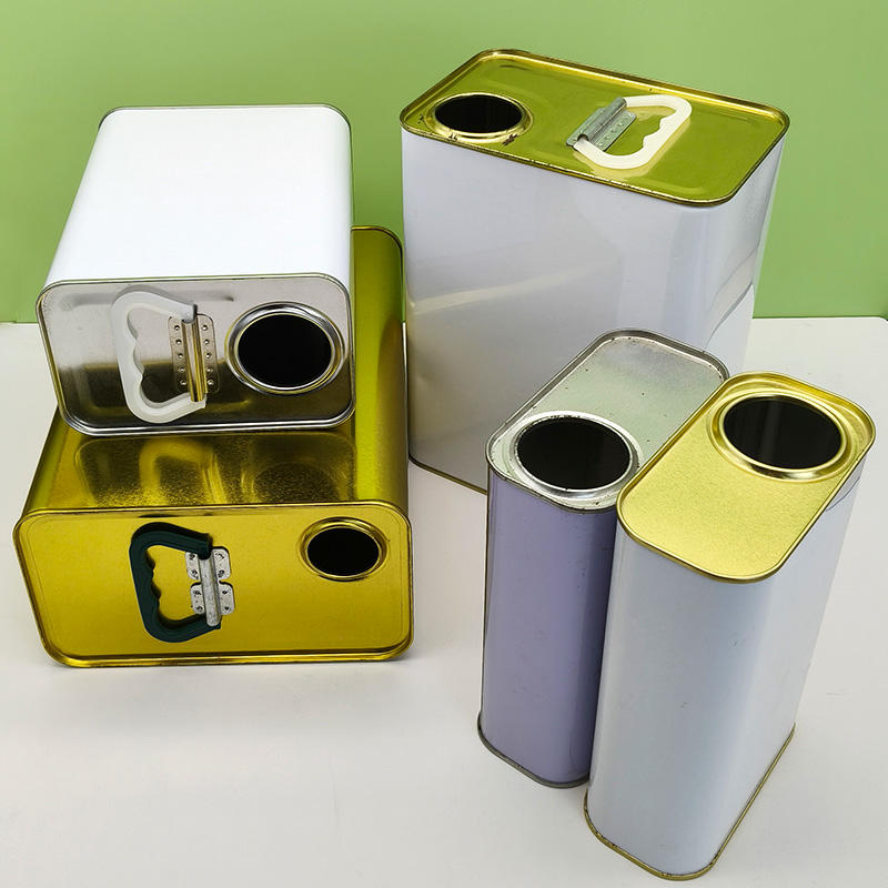 Custom CMYK 4L Motor Oil Lubricant Can Empty Engine Oil Rectangular Tin ...