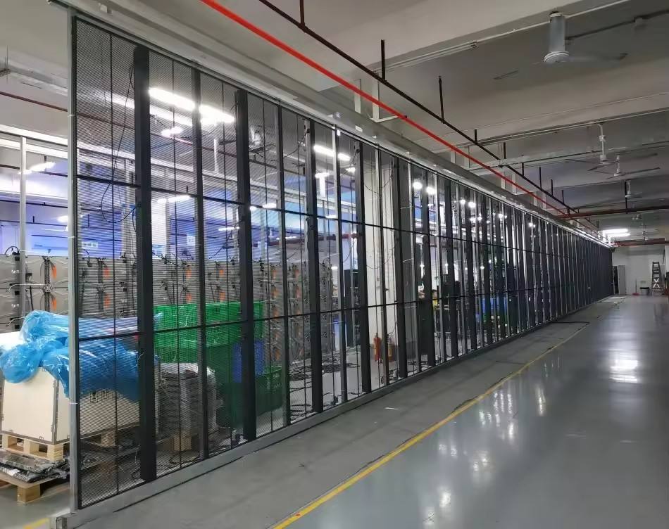 Flexible Transparent LED Screen Slim Display Shopping Malls Retail ...