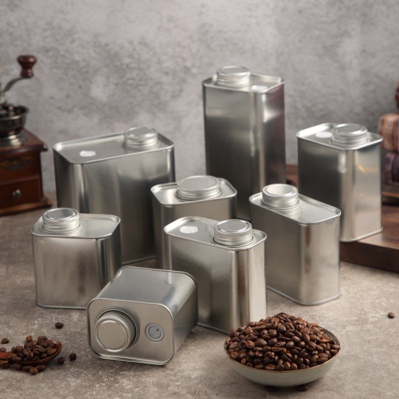 Customize 200g Coffee Bean Tin Cans Special Metal Cans with One-way ...