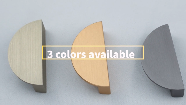 Antique & Modern Pull Handles - Cabinet Half Moon Knobs