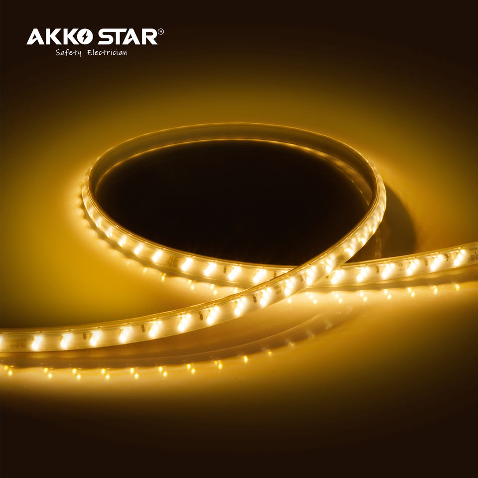 AKKO STAR 2835 LEDs Per Meter Oblique Three Row Transparent Conductor ...
