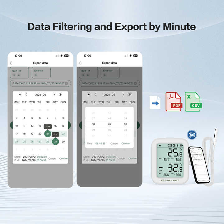 Industrial Iot Temp and Humidity Data Logger - Bluetooth Ble