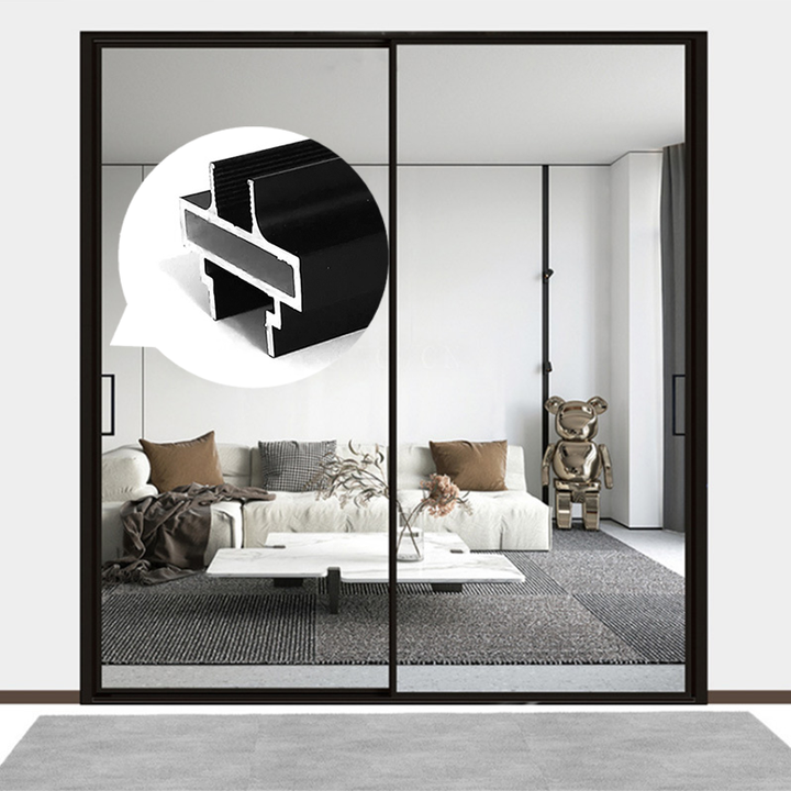 Hanger Rail Ultra Slimline Internal Slim Frame Sound Proof Glass ...