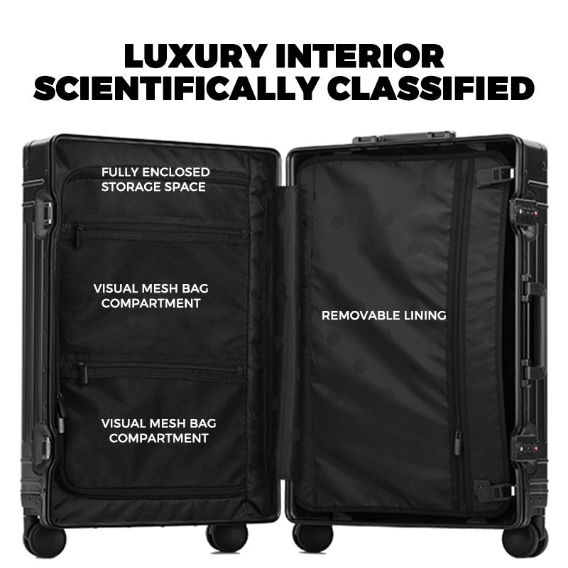 High Quality Aluminum Alloy Trolley Case 20 Inch Carry on 24 29 Inch ...