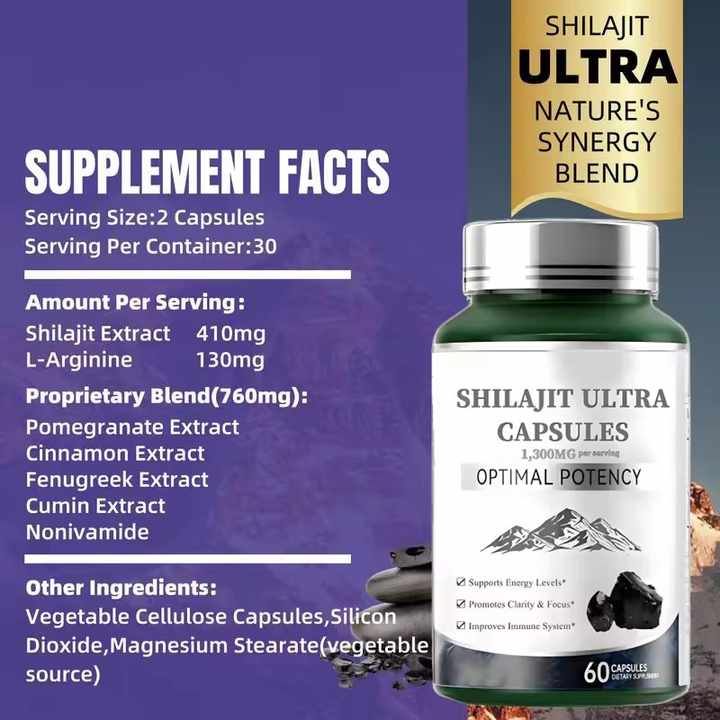 Shilajit Ultra Capsules Pure Shilajit Improve Immunity Shilajit Pur ...