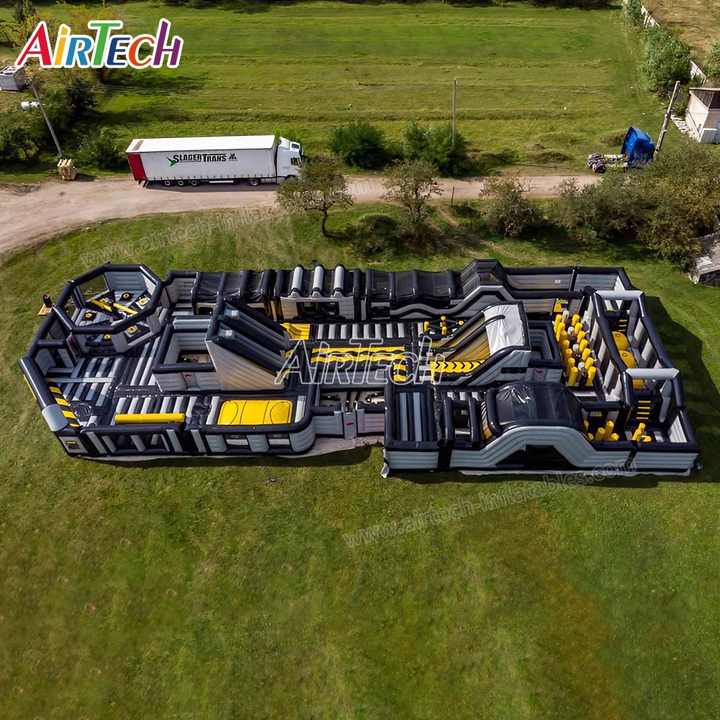 Ultimate wipeout giant bounce house inflatable play center theme park ...
