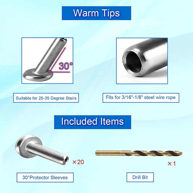 Marine Grade 30 Degree Angle Beveled Protector Sleeves with Drill Bit ...