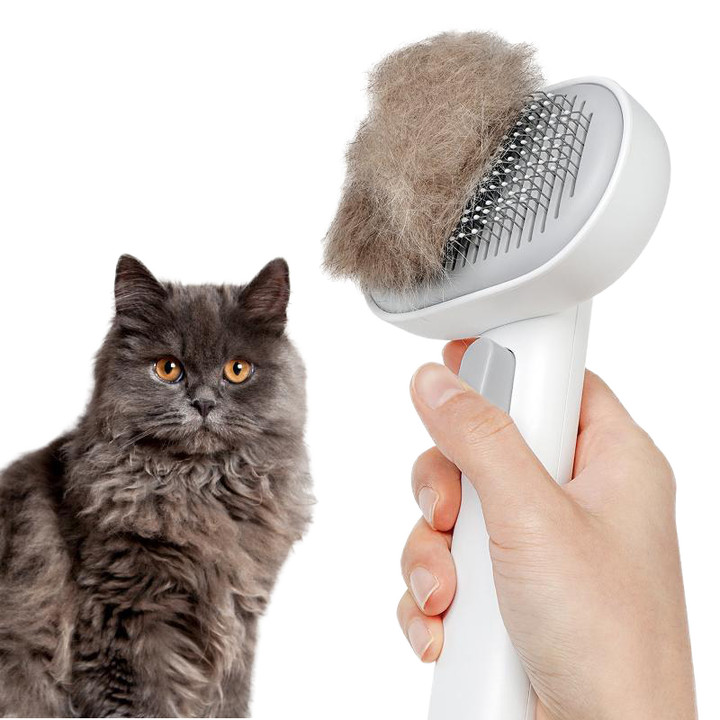 2-in-1 Water Spray Cat Brush & Deshedder - Detachable Tank Comb for ...