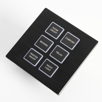 15B Series Luxury Hotel Bedside Wall Switch with Dual USB Ports and ...