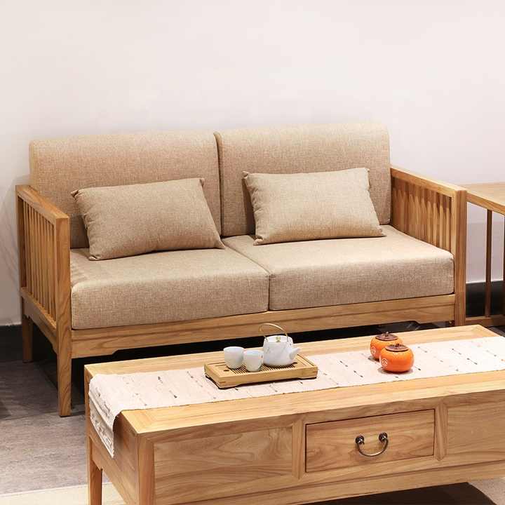 New Chinese Style Living Room Furniture - Solid Wood Set
