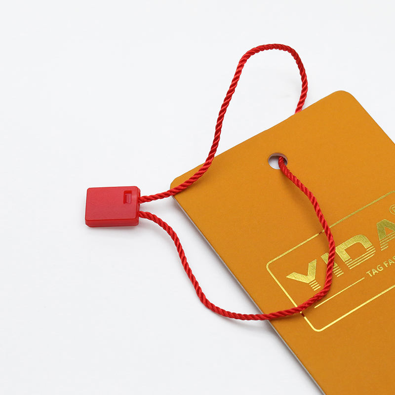 Wholesale Garment Snap Lock Hang Tag Rope Loop Custom Embossed Nylon ...