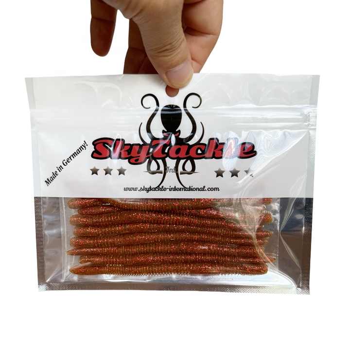 Customized Soft Plastic Fishing Lure Baits Packaging Bag With Clear ...