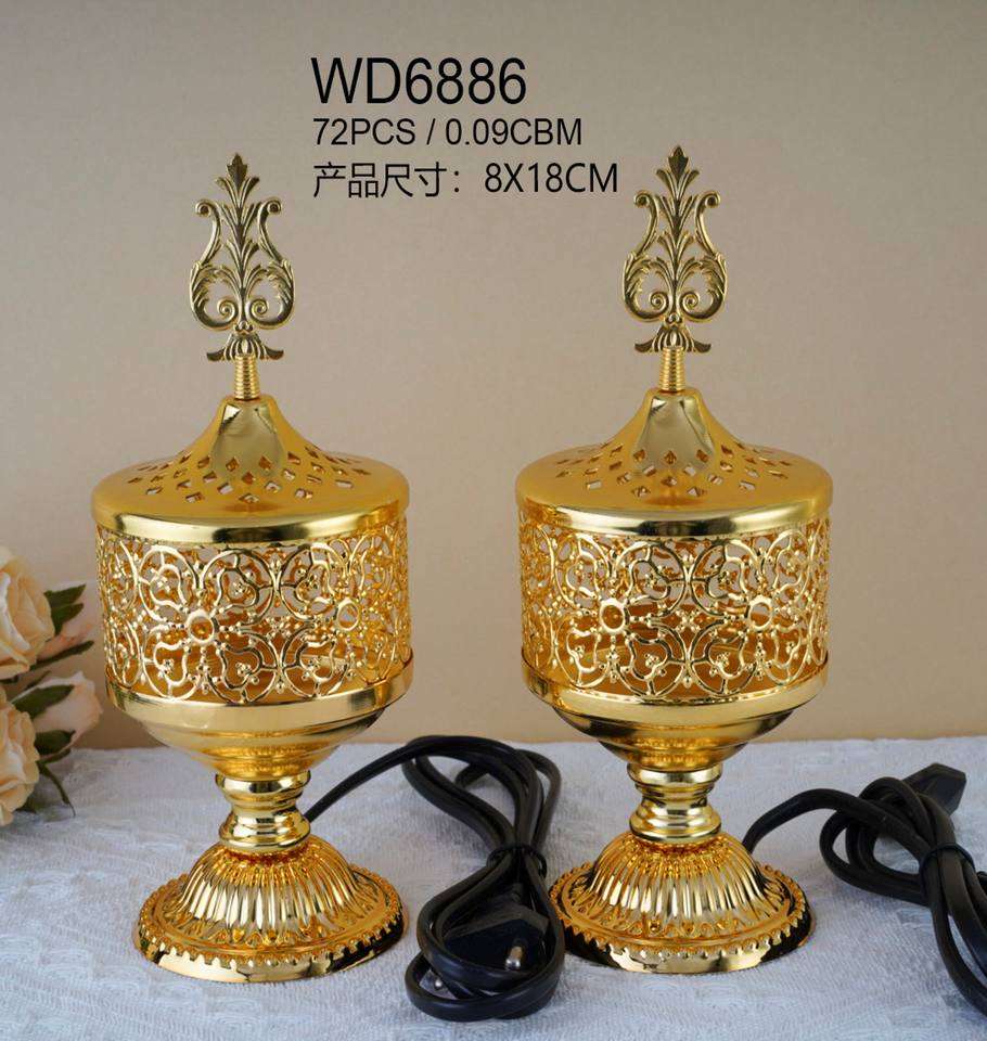 Saudi Arabia Exquisite Small Incense burner Ornament Middle East Plug ...
