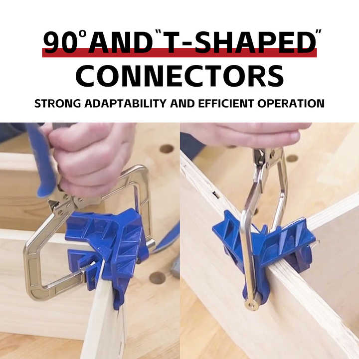 Auto-Adjustable 90 Degree Corner Clamp Right Angle Clamps Tools Quick ...