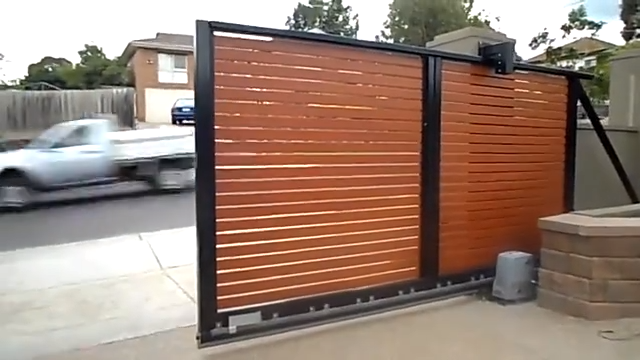 Metal Aluminium Sliding Gate System - Automatic Remote Control Driveway ...