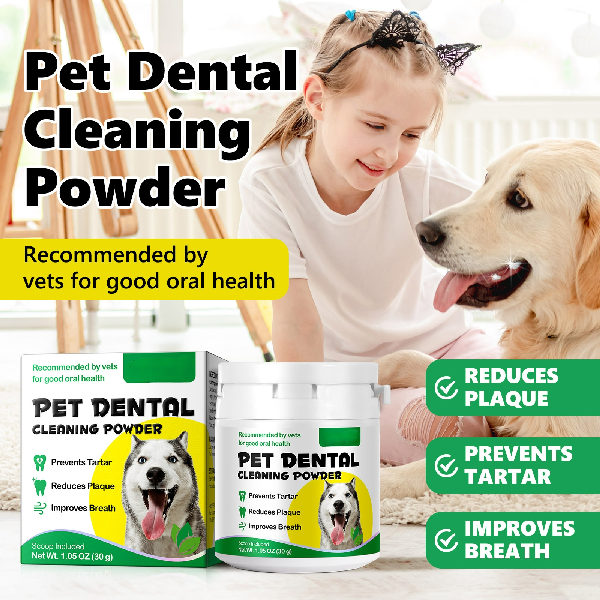 OEM 30g Organic Dental Cleaning Powder for Dogs Pet Oral Care Whitening ...