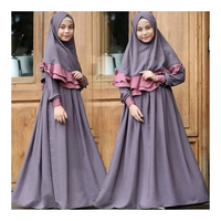 Islamic Royal Blue Dress with Hijab