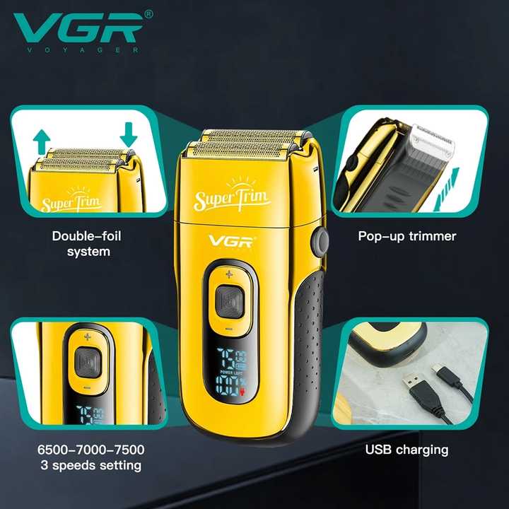 VGR V332 Rechargeable Shaving Machine - Precision for Men