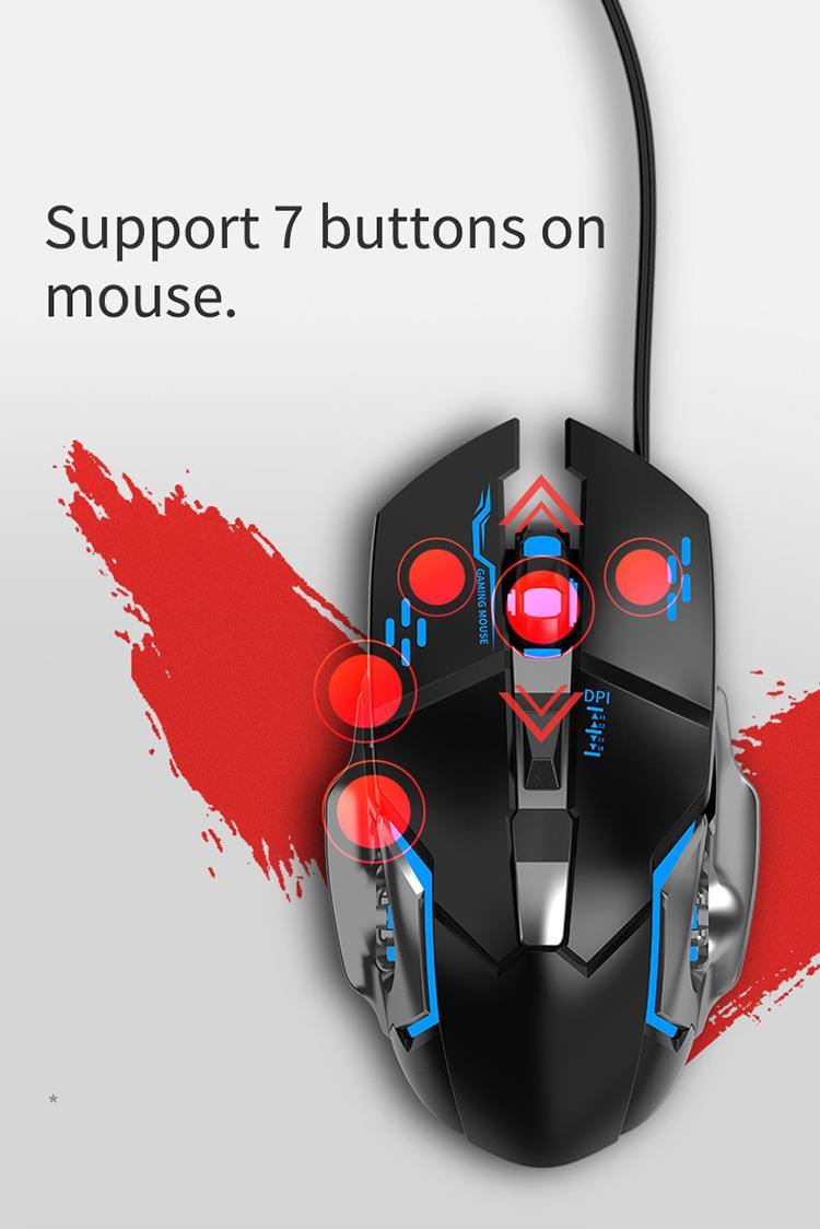 Left-handed keyboard, one-handed gaming keyboard and mouse combo. Left ...