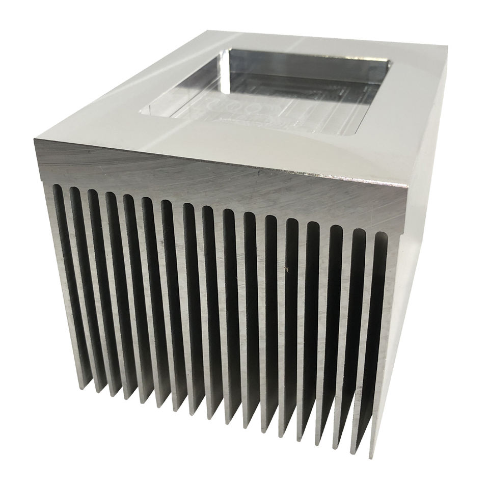 High Power LED Heatsink 80(W)*70(H)*102(L)mm High Cooling Fin Aluminum ...