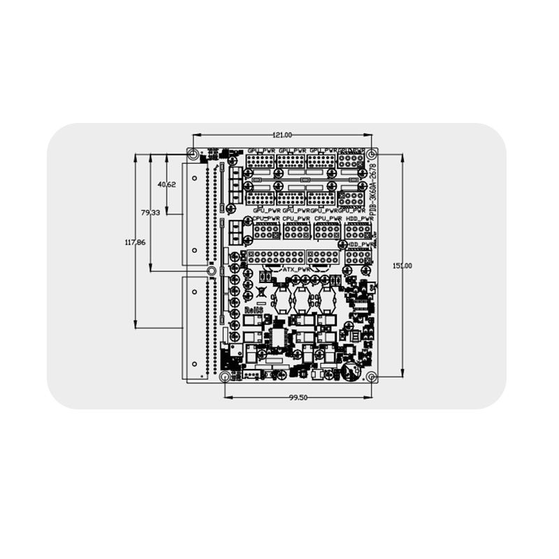 CRPS Fully Modular Redundant Power Supply Module Adapter Board - 3000W ...