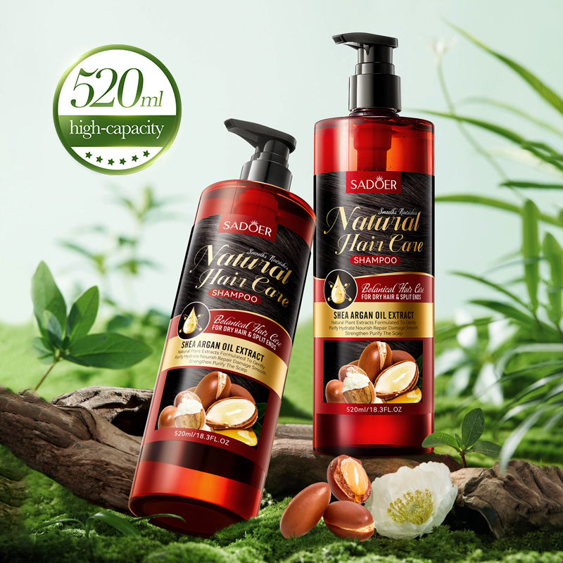Shea Butter Argan Oil Smoothing Nourishing Shampoo Moisturizing Frizz ...