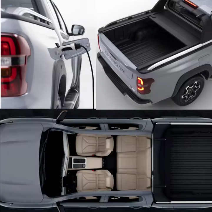 Changan Auto Hunter Electric Car Pickup EV 5 Seat 2wd Hybrid