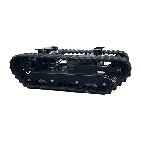 Machines Remote Control Steel Crawler Tracked Chassis Rubber Track ...